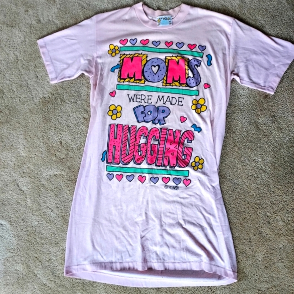 Vintage 1992 Harris Cartoon Mom Art Oversized Sleep S… - Gem